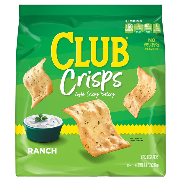 Save on Club Crisps Ranch Baked Crackers Order Online Delivery | GIANT