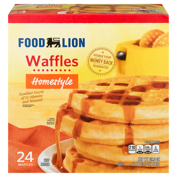 Save on Food Lion Homestyle Waffles - 24 ct Order Online Delivery ...