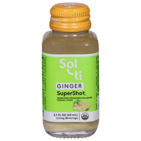 Save on Sol-ti SuperShot Organic Ginger Herbal Supplement Refrigerated ...