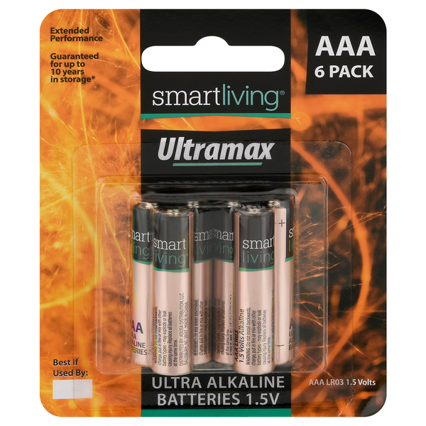 Save on Smart Living Ultramax 1.5 V Ultra Alkaline Batteries Size AAA ...