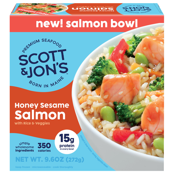 Save on Scott & Jon's Honey Sesame Salmon Bowl Frozen Meal Order Online ...
