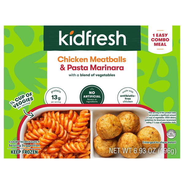 Save on Kidfresh Chicken Meatballs & Pasta Marinara Frozen Meal Order ...