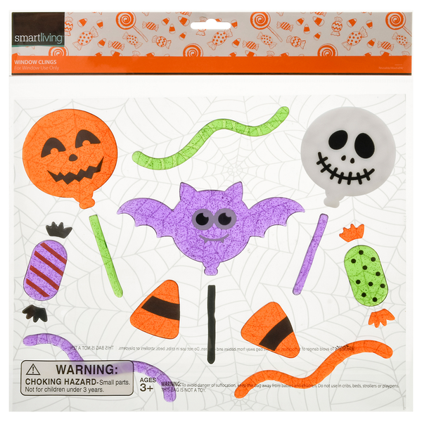 Save on Smart Living Halloween Window Clings Monster Balloons Ages 3 ...