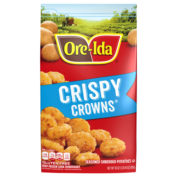Save on Ore-Ida Golden Crispy Crowns Seasoned Shredded Potatoes Frozen ...
