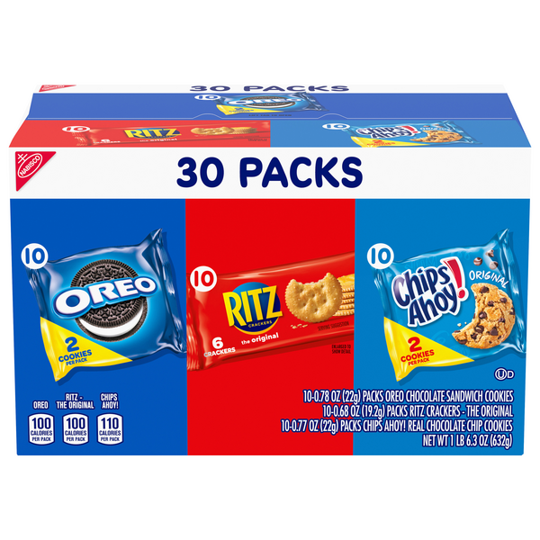 Save on Nabisco Cookies & Crackers Variety Packs (OREO/Ritz/Chips Ahoy!) - 30 ct Order Online ...