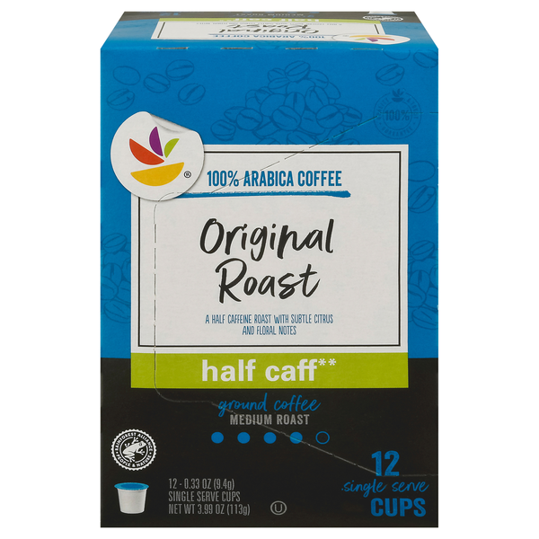 Save on Our Brand Half Caff Original Medium Roast Single Serve Coffee ...