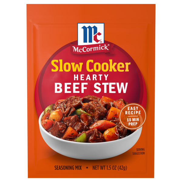 Save on McCormick Slow Cooker Hearty Beef Stew Seasoning Mix Packet ...