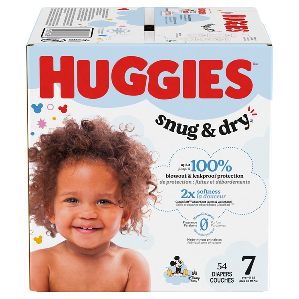 Save on Huggies Snug & Dry Size 7 Baby Diapers 41+ lb Order Online ...