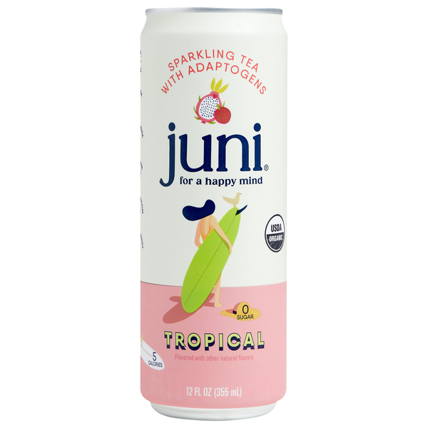 Save on Juni Tropical Sparkling Tea with Adaptogens Order Online ...