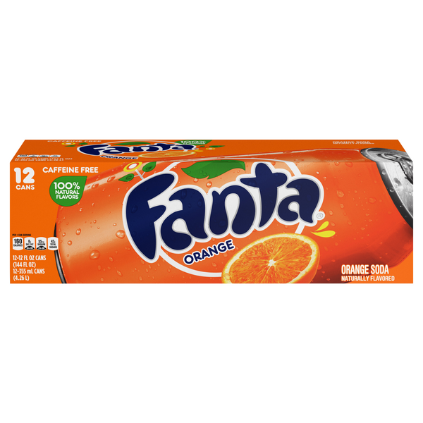 Save on Fanta Orange Soda Caffeine Free - 12 pk Order Online Delivery ...