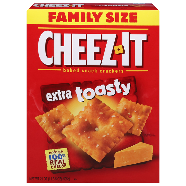 Save on Cheez-It Extra Toasty Baked Cheese Crackers Family Size Order ...