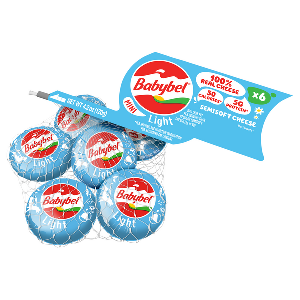 Save on Babybel Mini Light Semi-Soft Snack Cheese - 6 ct Order Online ...
