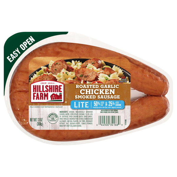 Save on Hillshire Farm Roasted Garlic Chicken Smoked Sausage Rope Order ...