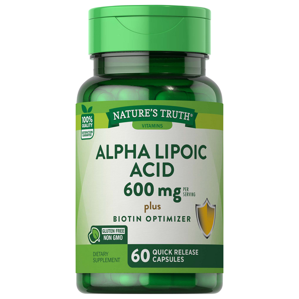 Save on Nature's Truth Alpha Lipoic Acid 600 mg Quick Release Capsules ...