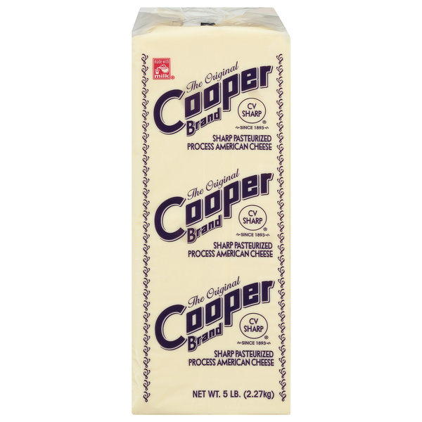 Save on Cooper Deli Sharp White American Cheese (Regular Sliced) Order ...