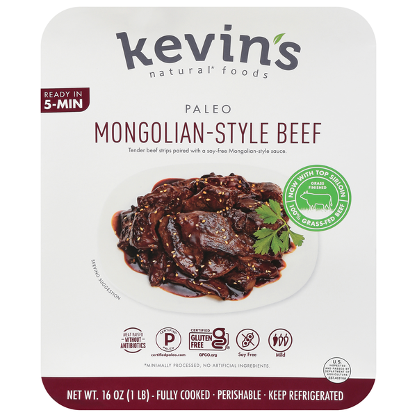 Save on Kevin's Natural Foods Paleo Mongolian-Style Beef Refrigerated ...