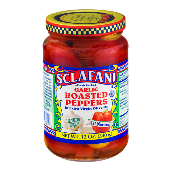 Save on Sclafani Garlic Roasted Red Peppers in Extra Virgin Olive Oil ...
