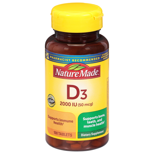 Save on Nature Made Vitamin D3 2000 IU Dietary Supplement Tablets Order ...