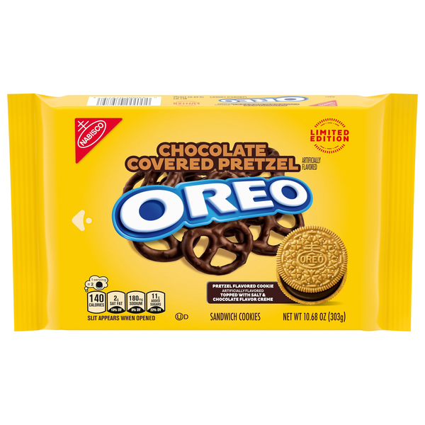 Save on OREO Limited Chocolate Covered Pretzel Sandwich Cookies Order ...