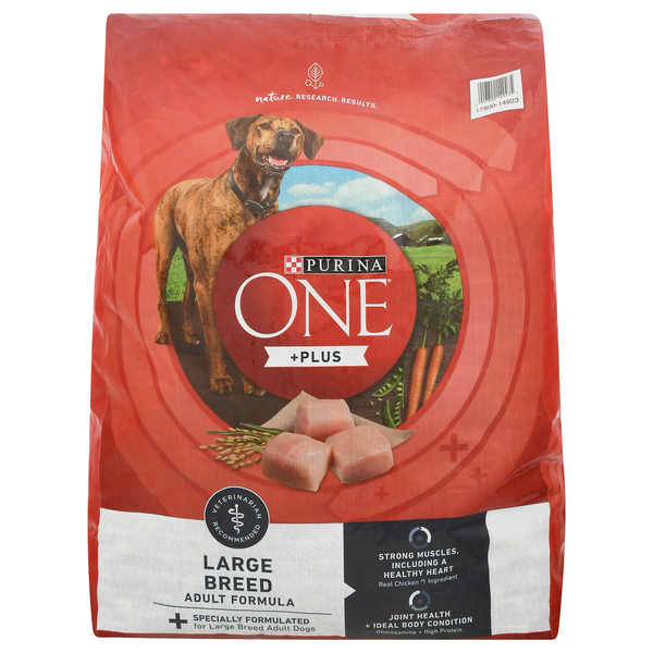 Save on Purina ONE +Plus Large Breed Chicken Adult Dry Dog Food Order ...