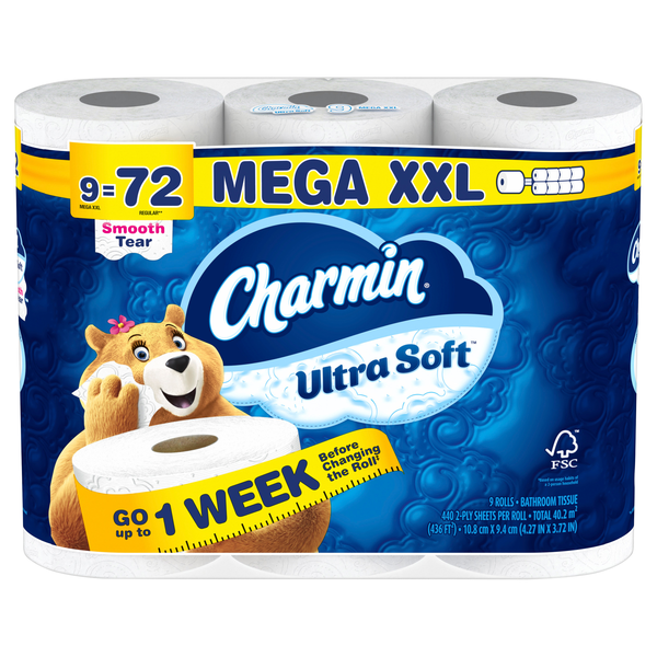 Save on Charmin Ultra Soft Mega XXL Toilet Paper Rolls Order Online ...