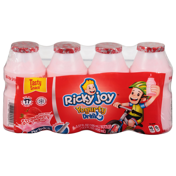 Save on Ricky Joy Strawberry Yogurty Drink - 4 pk Order Online Delivery ...