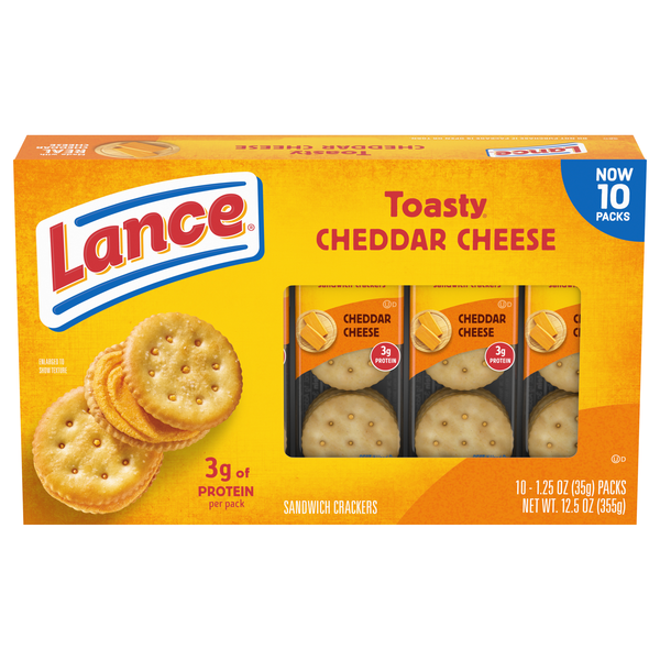 Save on Lance Toasty Cheddar Cheese Sandwich Crackers - 10 ct Order ...
