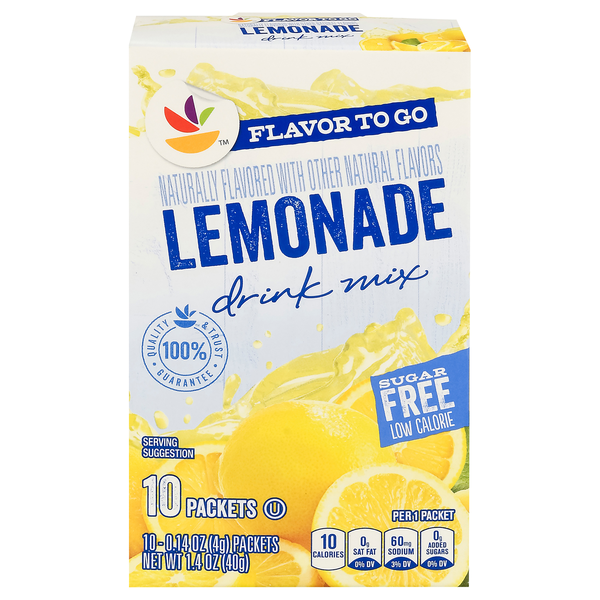 Save on Our Brand Flavor To Go Drink Mix Lemonade Sugar Free - 10 ct ...
