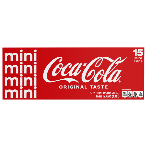 Save on Coca-Cola Original Soda - 15 pk Order Online Delivery | MARTIN'S