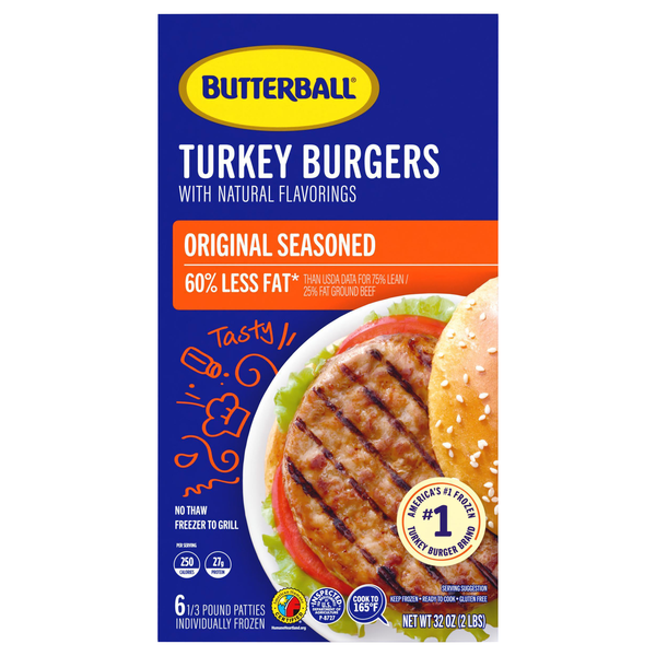 Frozen Turkey Burgers & Patties - Order Online & Save | Food Lion