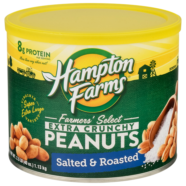 Save on Hampton Farms Farmer's Select Extra Crunchy Peanuts Salted ...