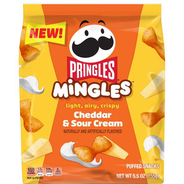 Save on Pringles Mingles Cheddar & Sour Cream Puffed Snacks Order ...