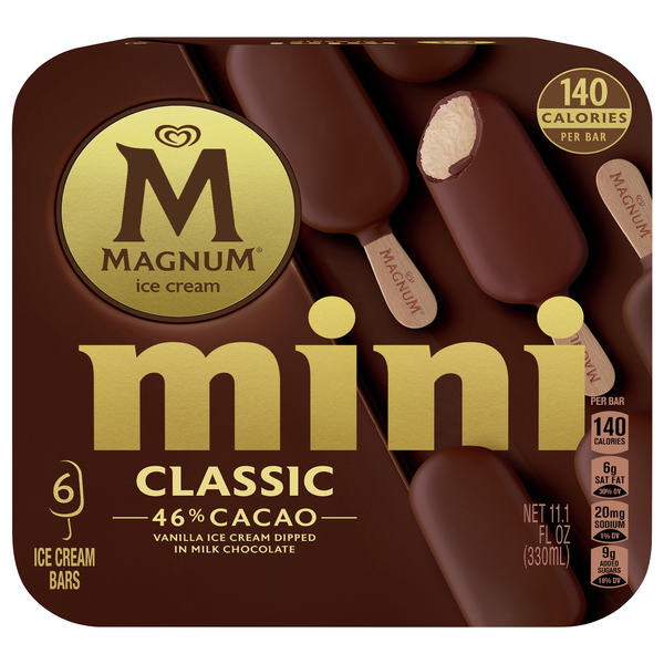 Save on Magnum Classic Vanilla Mini Ice Cream Bars - 6 ct Order Online ...