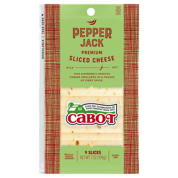 Save on Cabot Deli Premium Cheese Pepper Jack (Regular Sliced) - 9 ct ... Save on Cabot Deli Premium Cheese Pepper Jack (Regular Sliced) - 9 ct ...