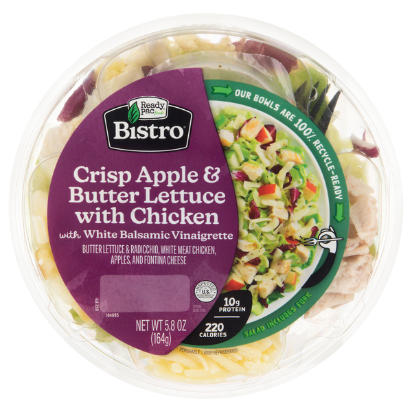 Save on Ready Pac Bistro Crisp Apple & Butter Lettuce Salad Bowl w ...