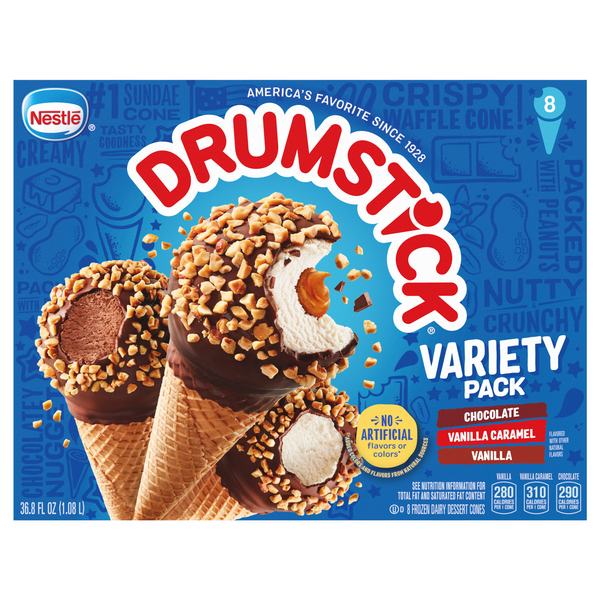 Save On Nestle Drumstick Sundae Cones Assorted 8 Ct Order Online Delivery Food Lion
