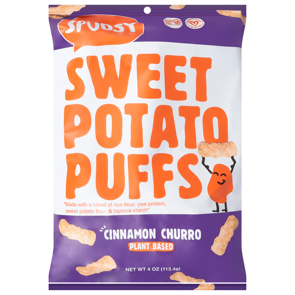 Save on Spudsy Sweet Potato Puffs Cinnamon Churro Vegan Plant Based ...