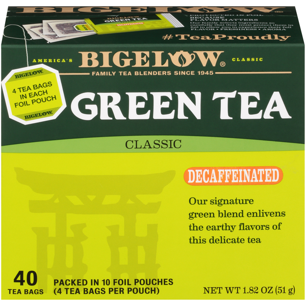 Save on Bigelow Decaffeinated Classic Green Tea Bags Order Online ...