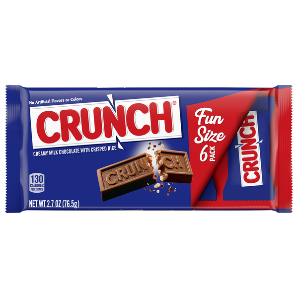 Save on CRUNCH Milk Chocolate with Crisped Rice Candy Bars Fun Size - 6 ...