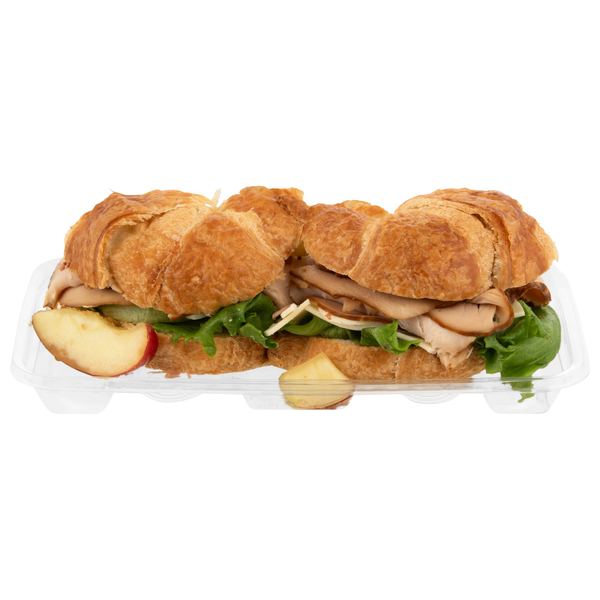 Save on Hannaford Deli Maple Bacon Apple Turkey Croissant Sandwich ...