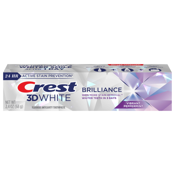 Save on Crest 3D White Brilliance Toothpaste Vibrant Peppermint Order ...