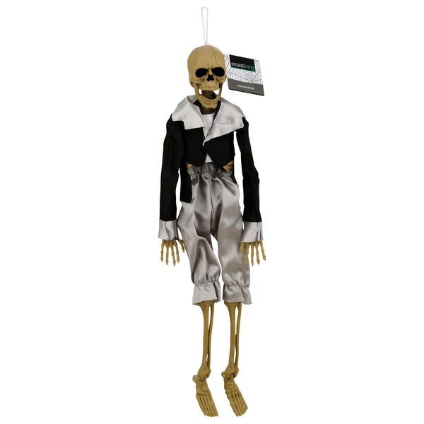 Save on Smart Living Halloween Dressed Up Skeleton Decor Black Jacket ...