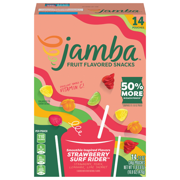 Save on Jamba Strawberry Surf Rider Fruit Flavored Snacks - 14 ct Order ...