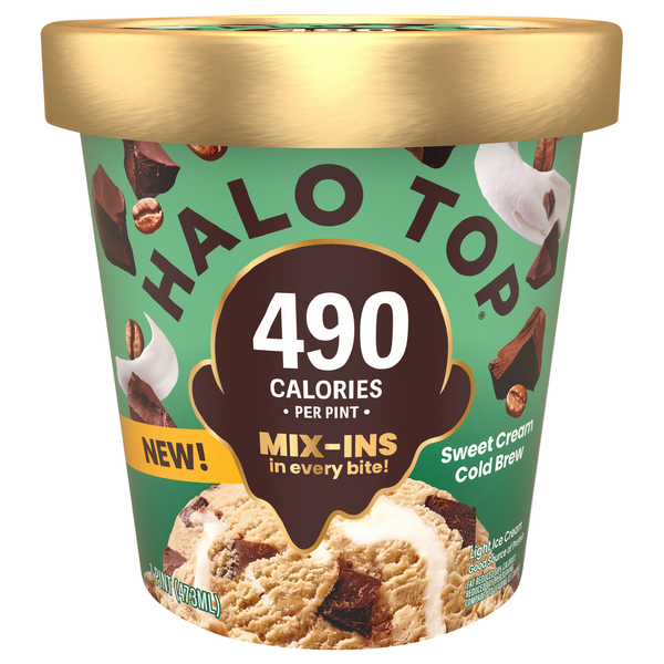 Save on Halo Top Light Sweet Cream Cold Brew Ice Cream Order Online ...