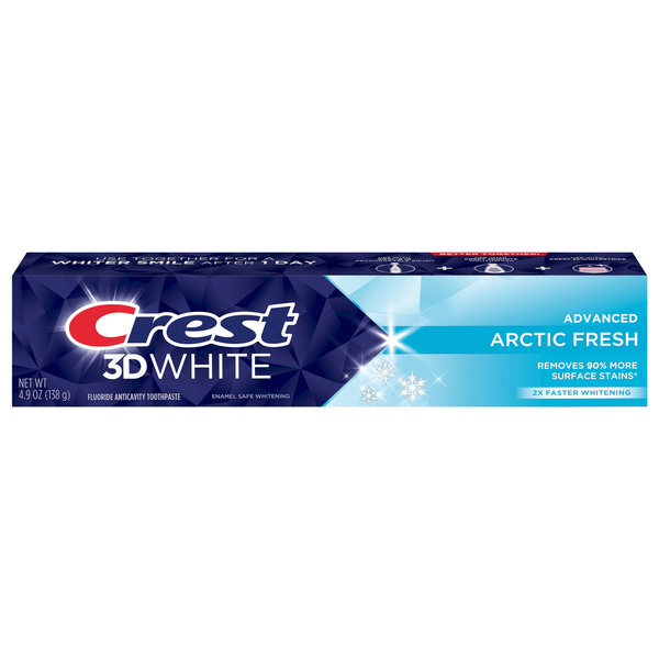 Save on Crest 3D White Anticavity Fluoride Whitening Toothpaste Arctic ...