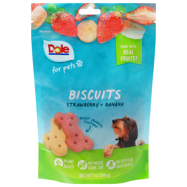 Save on Dole for Pets Freshly Fetched Strawberry + Banana Biscuits Dog ...