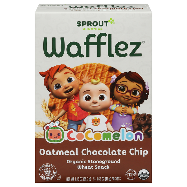 Sprout Wafflez Cocomelon Oatmeal Chocolate Chip Organic | Fig App