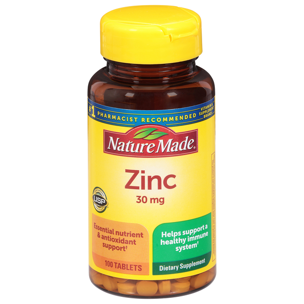 Save on Nature Made Zinc 30 mg Dietary Supplement Tablets Order Online ...