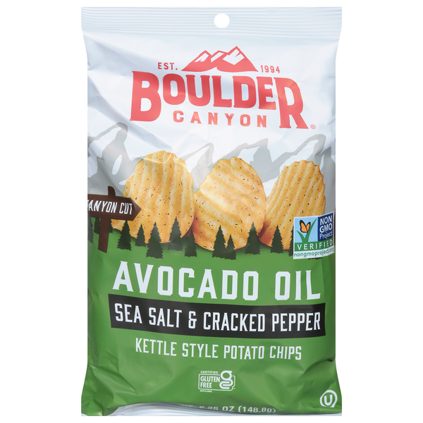 Save on Boulder Canyon Avocado Oil Sea Salt & Pepper Kettle Cooked ...