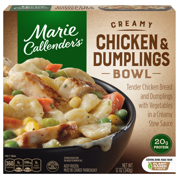Save on Marie Callender's Creamy Chicken & Dumplings Bowl Frozen Meal ...